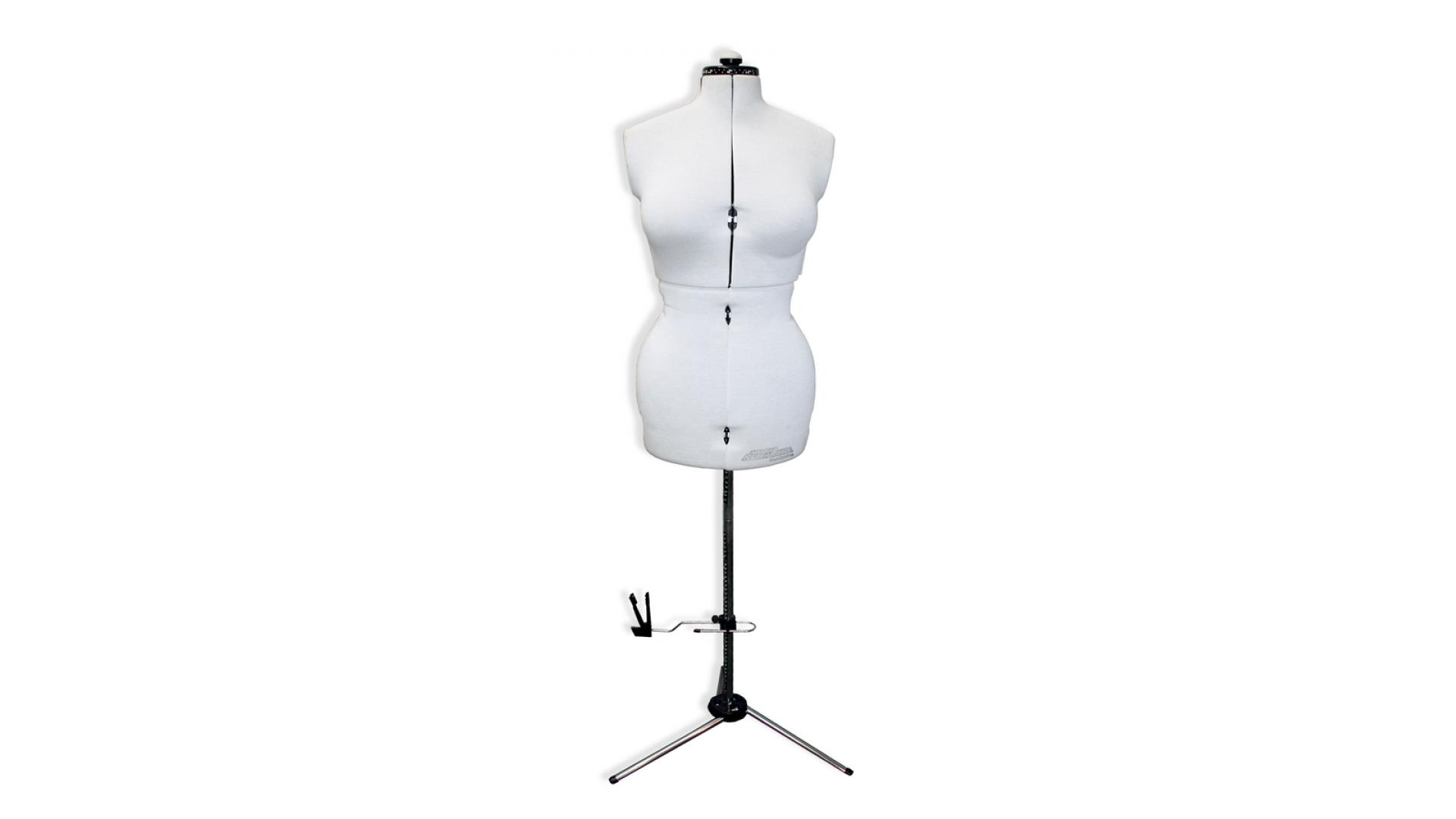 MEDIUM Adjustable White Cloth covered Dress Form Sewdeliska medium-adjustable-white-cloth-covered-dress-form-sewdeliska